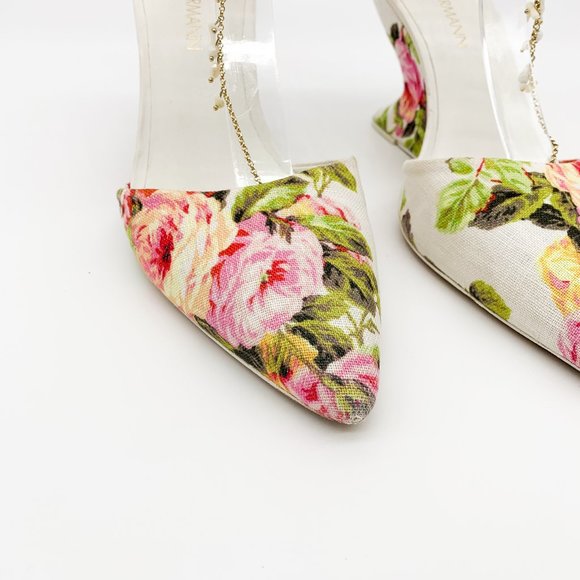 Zimmermann | Shoes | Zimmermann Goldentime Wedge Heels Pink Floral ...
